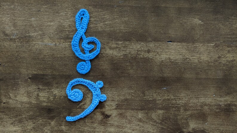 Music Clefs Bundle, PDF Crochet Patterns, English - Etsy