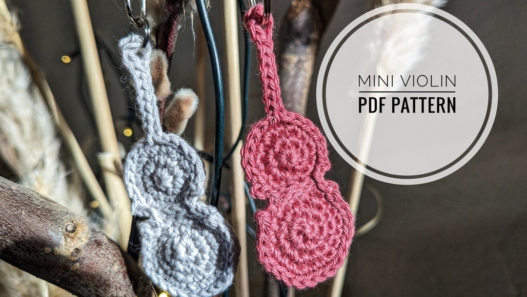 Mini Violin Keychain, PDF Crochet Pattern - Etsy