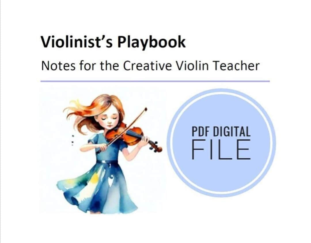 Violinist's Playbook, Notes for the Creative Violin Teacher - Etsy
