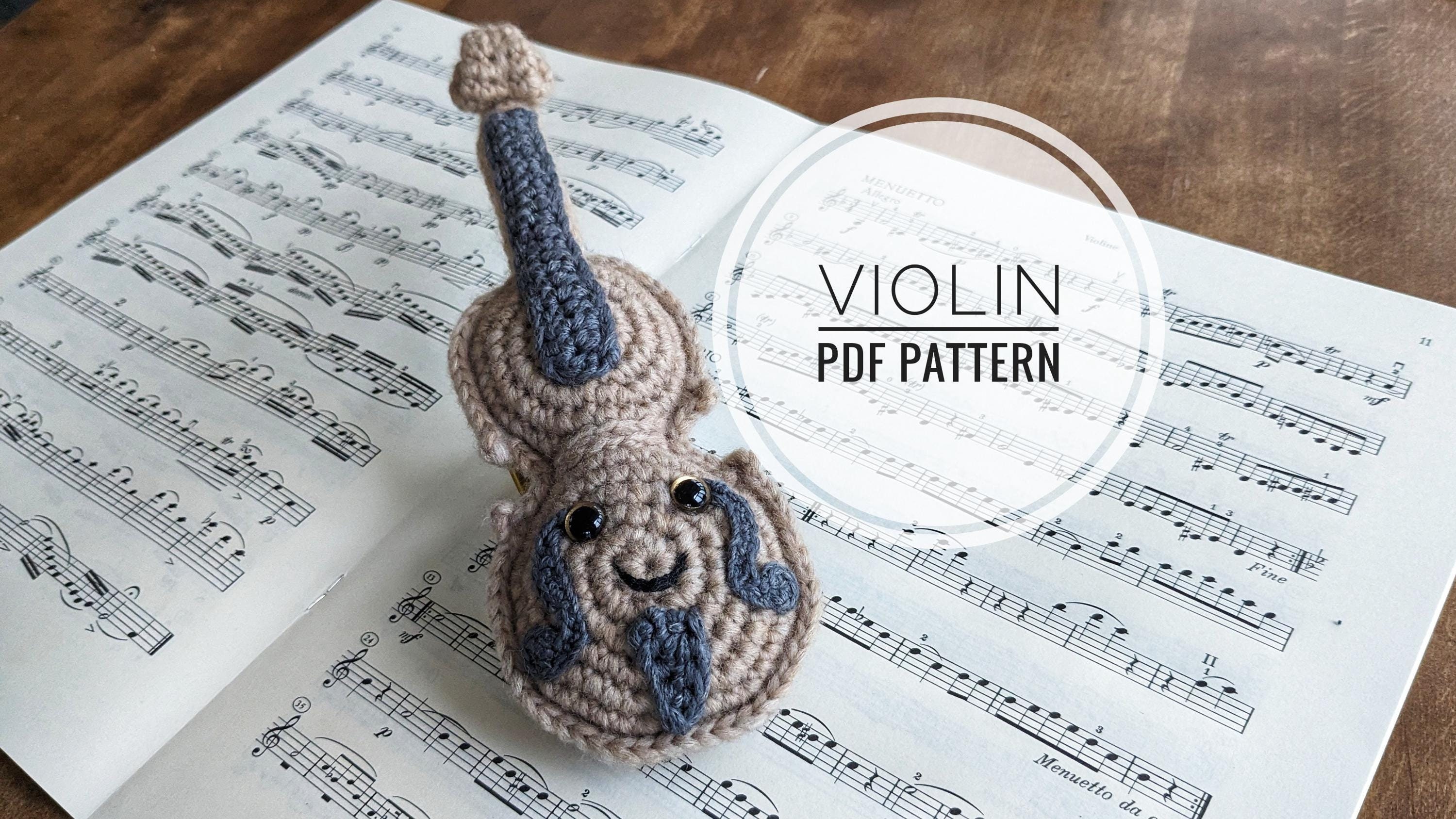 Violin Plushie, PDF Crochet Pattern, English - Etsy