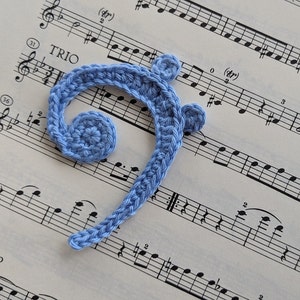 Treble & Bass Clefs, PDF Crochet Pattern, English - Etsy