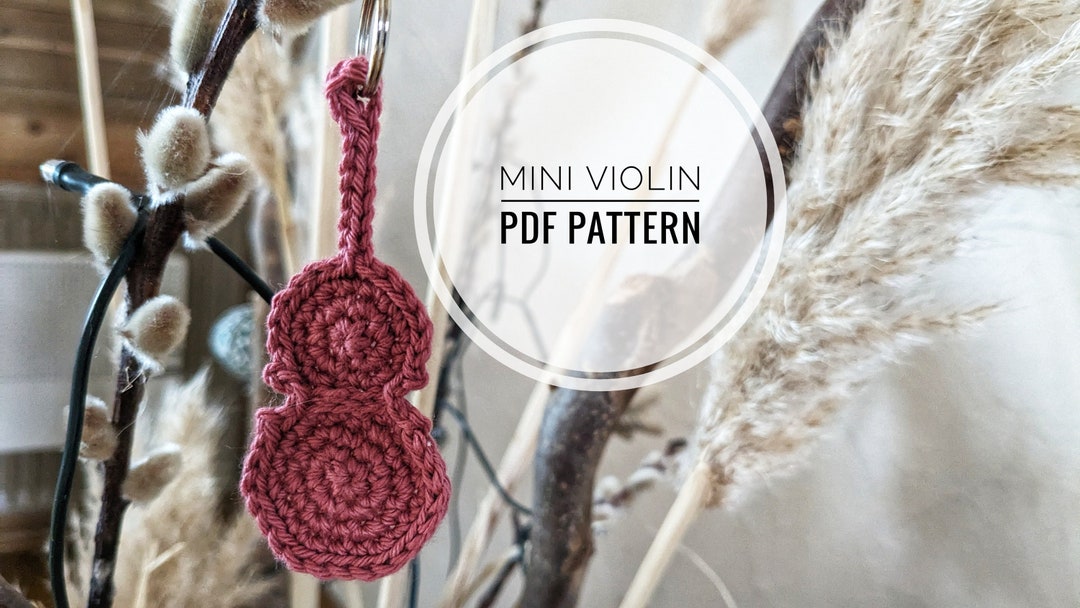 Mini Violin Keychain, PDF Crochet Pattern, English - Etsy
