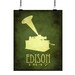 Thomas Edison Inventor Print, Kid's Inspirational Decor, Vintage ...