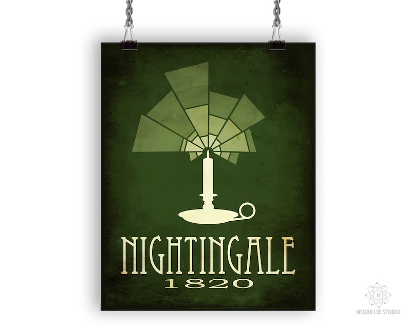 Florence Nightingale Art Print, Lady With Lamp, Medical Gift - Etsy