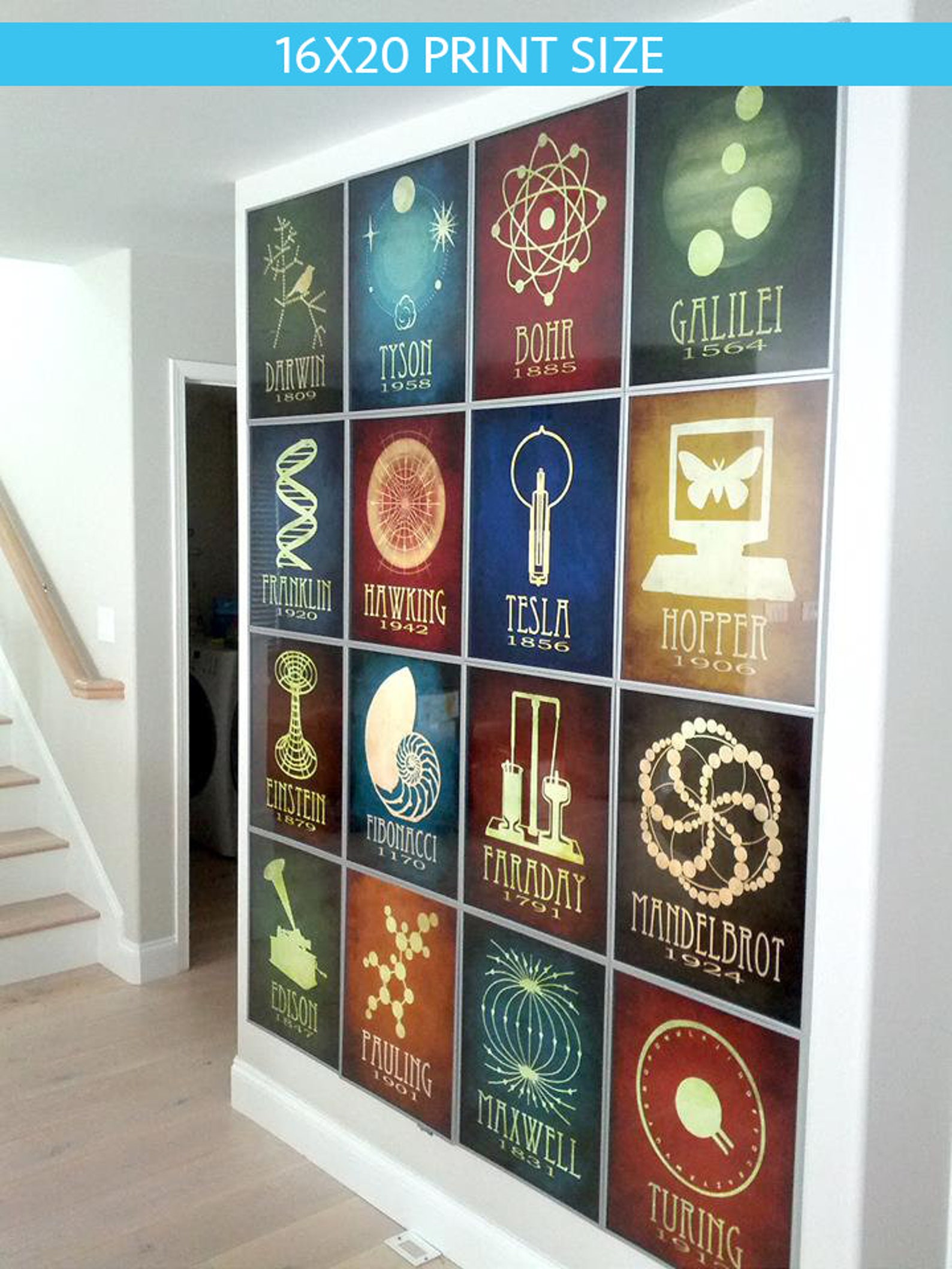 Hypatia Math Art Print Minimalist Graphic Art Educational - Etsy