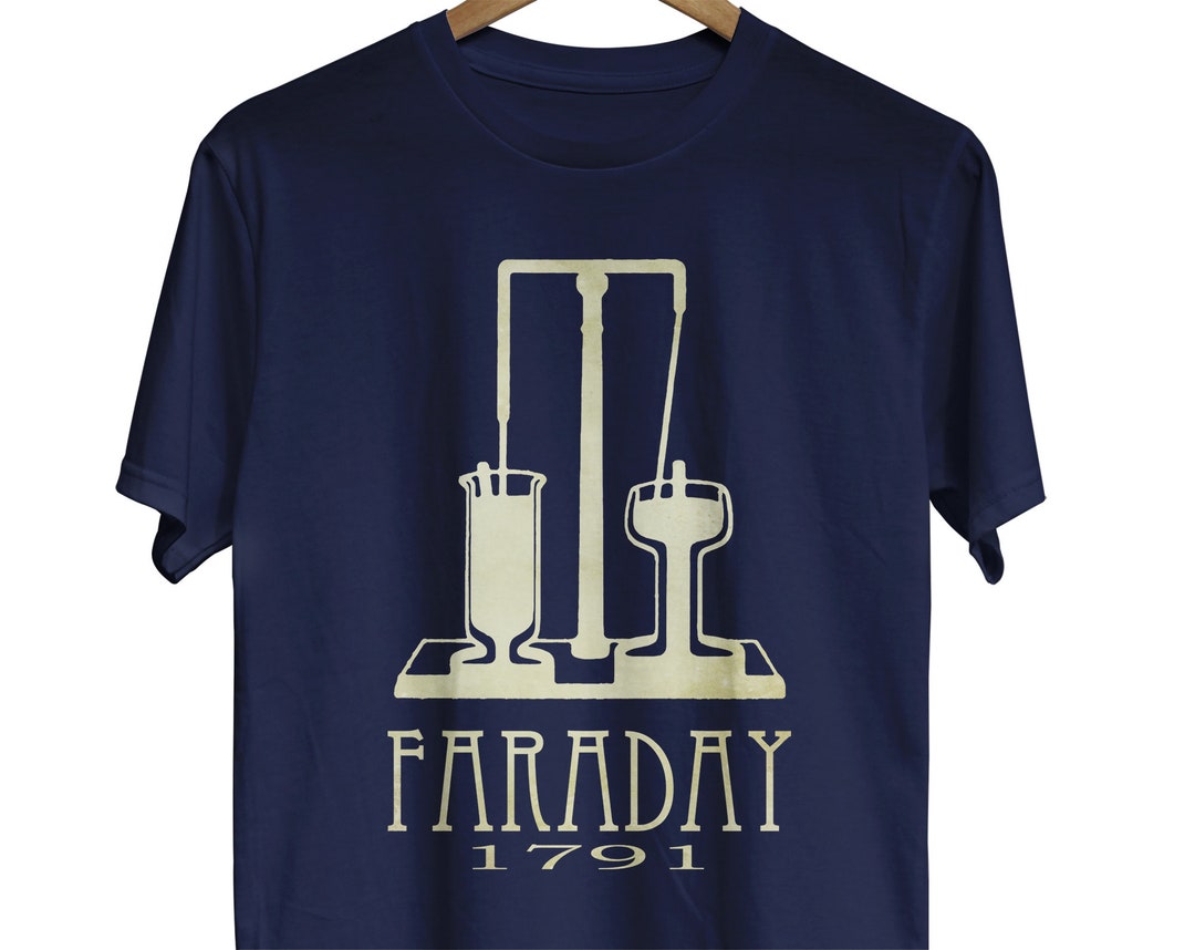Faraday Science Tshirt Chemistry Gift, Experiment Diagram, Physics ...