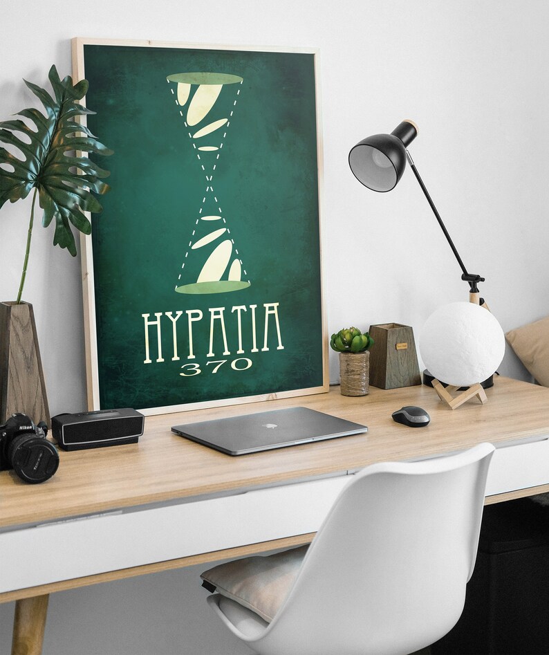 Hypatia Math Art Print Minimalist Graphic Art Educational - Etsy