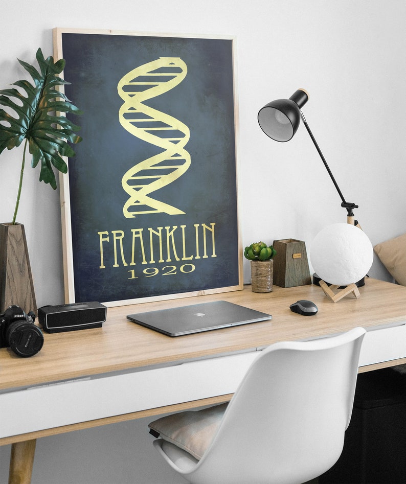 Rosalind Franklin Chemistry Art Print DNA Science Poster for - Etsy