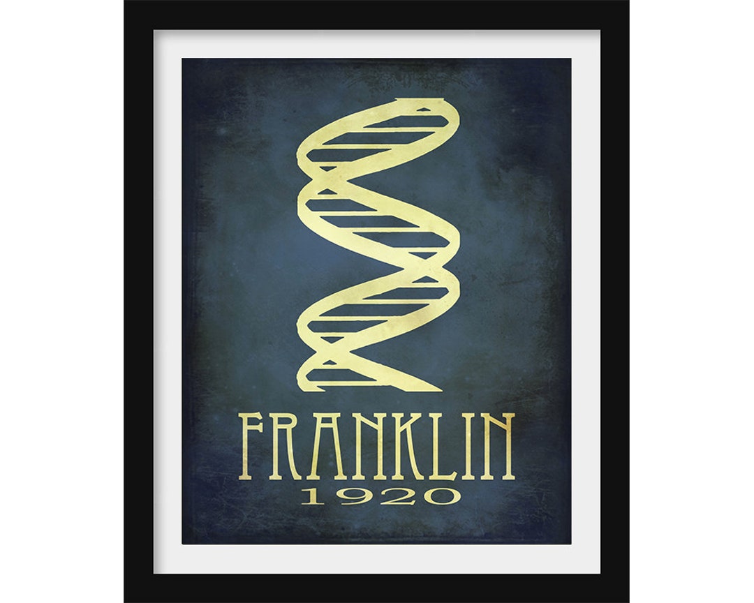 Rosalind Franklin Chemistry Art Print, DNA Science Poster for Women in ...