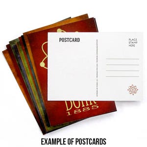 Science Postcard Set, Sticker Pack or Fridge Magnets, Science Cards ...