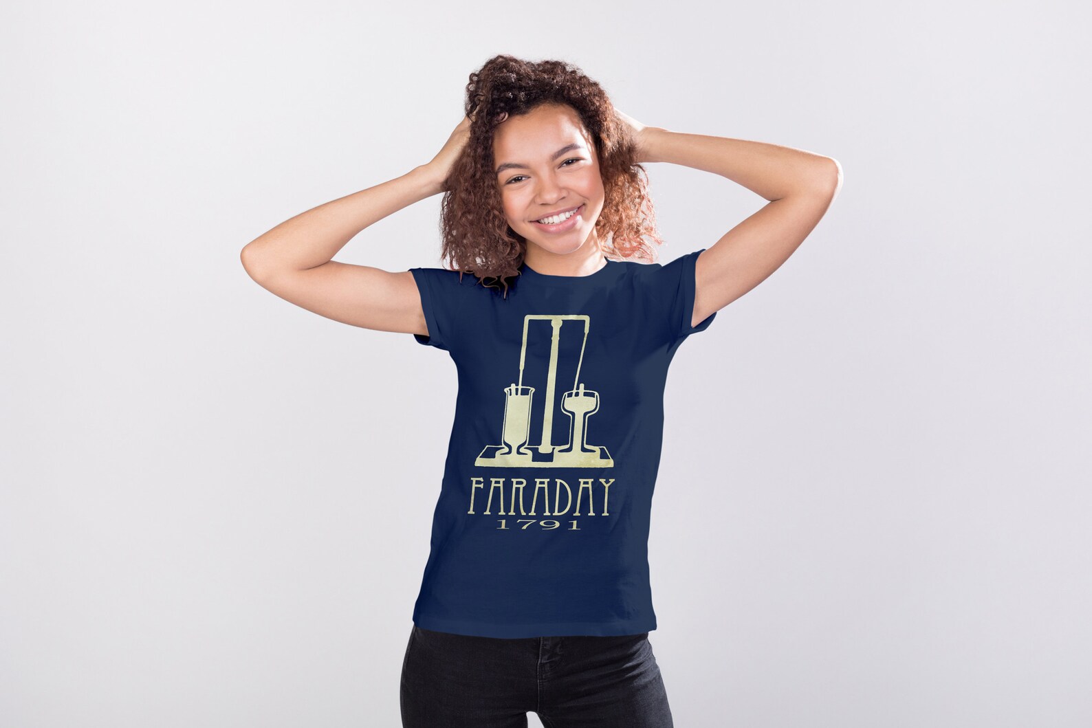 Faraday Physics T-shirt, Science Experiment Illustration, Chemistry ...