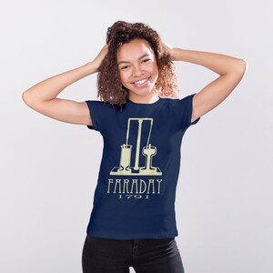 Faraday Physics T-shirt, Science Experiment Illustration, Chemistry ...