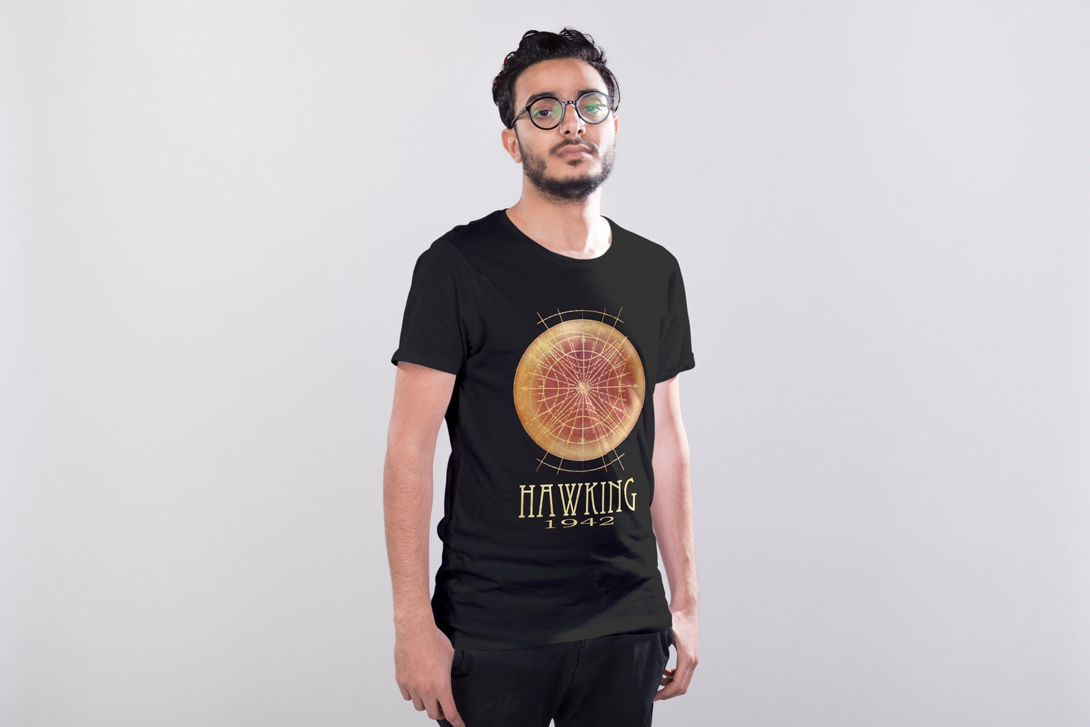 Stephen Hawking Tshirt, Black Hole Outer Space, Physics Shirt, Geeky ...