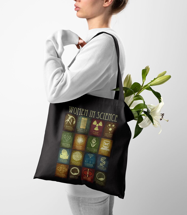 Women in Science Cotton Canvas Tote Bag, STEM Teacher Gift - Etsy