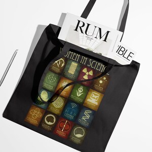 Women in Science Cotton Canvas Tote Bag, STEM Teacher Gift - Etsy