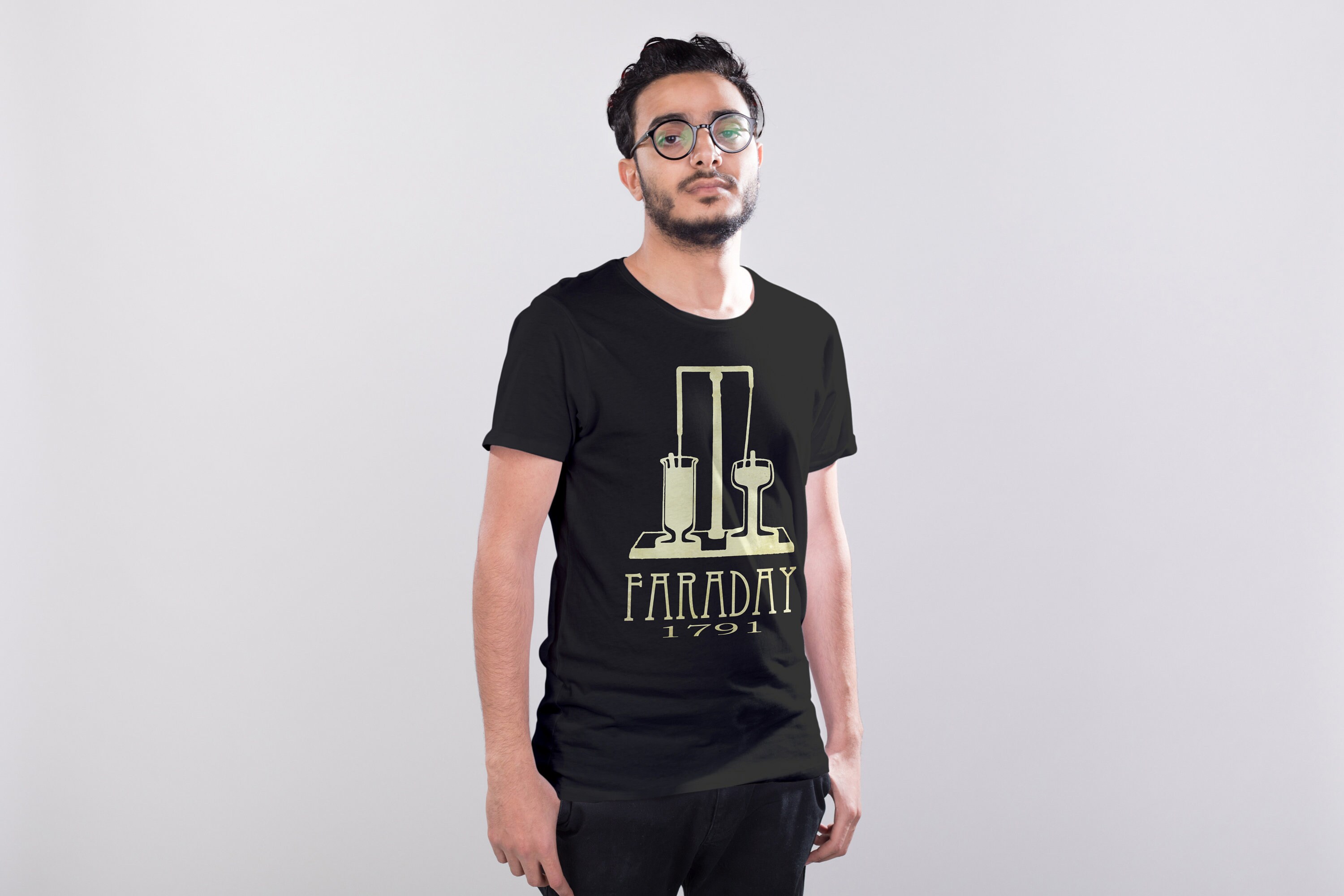 Faraday Physics T-shirt, Science Experiment Illustration, Chemistry ...
