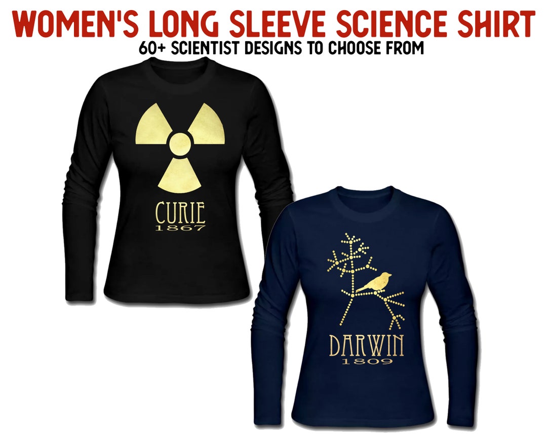 Science Shirt Women's Long Sleeve Rock Star Scientist T-shirt, Geeky ...
