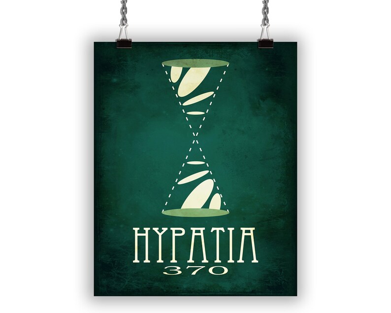 Hypatia Math Art Print Minimalist Graphic Art Educational - Etsy