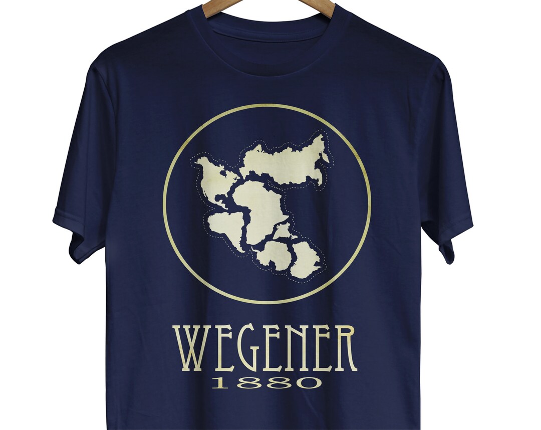 Geology Tshirt Pangea Map Geologist Gift World Map Illustration Alfred ...
