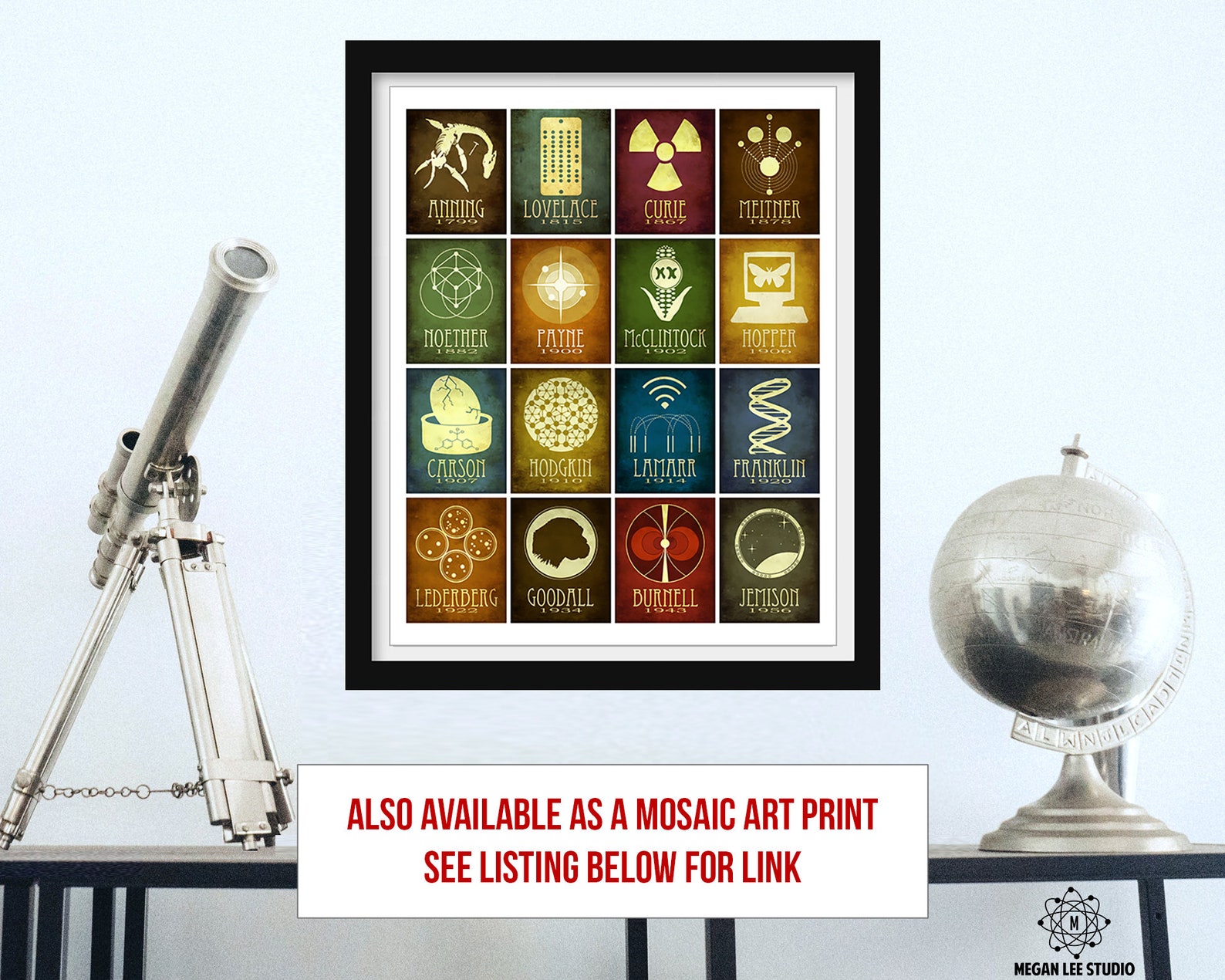 Barbara Mcclintock Genetics Art Print, Maize Chromosome Science ...