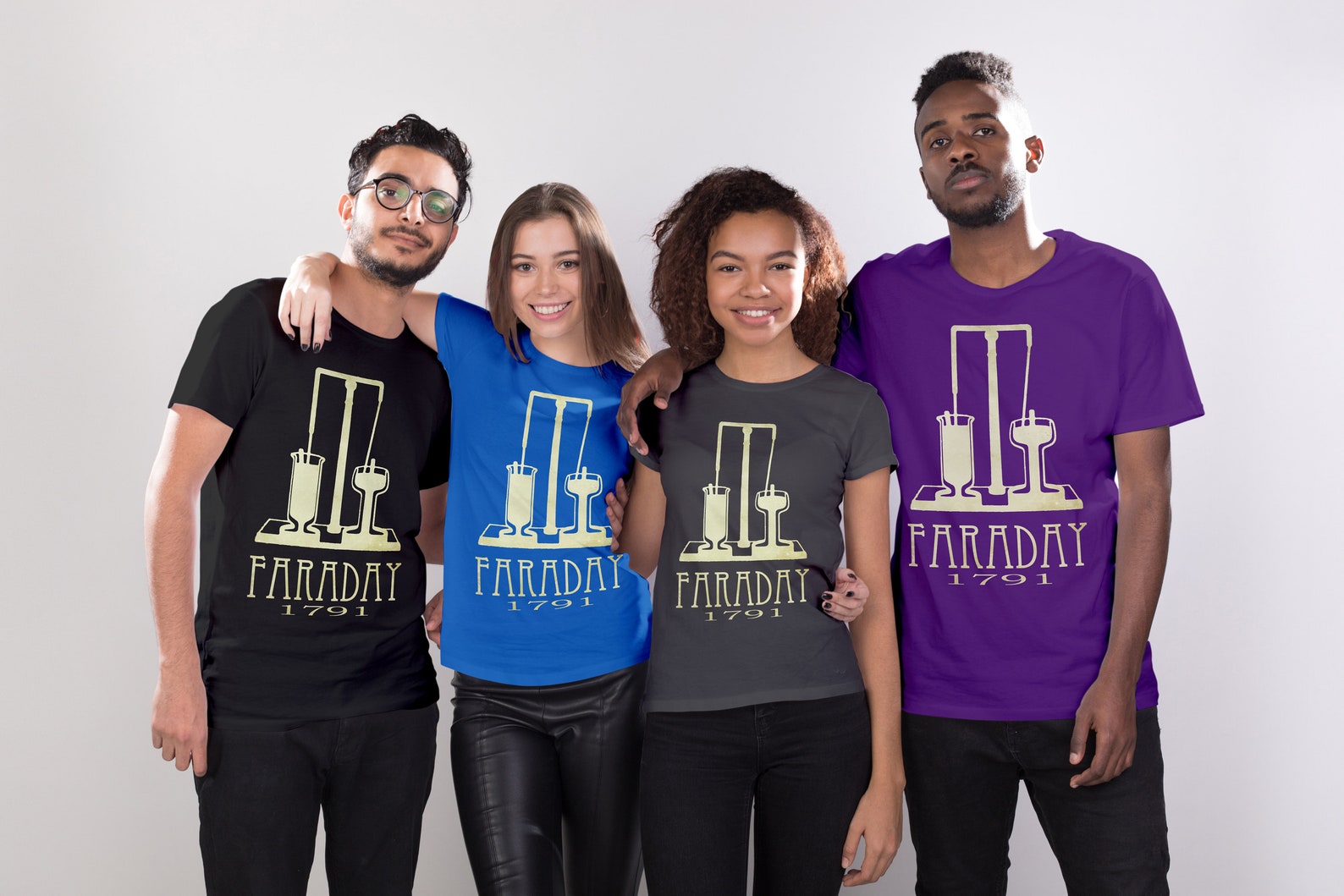 Faraday Physics T-shirt, Science Experiment Illustration, Chemistry ...