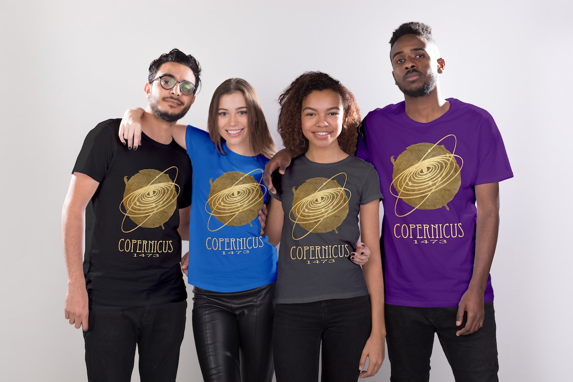 Copernicus Astronomy T-shirt, Solar System Model, Geek Gift - Etsy