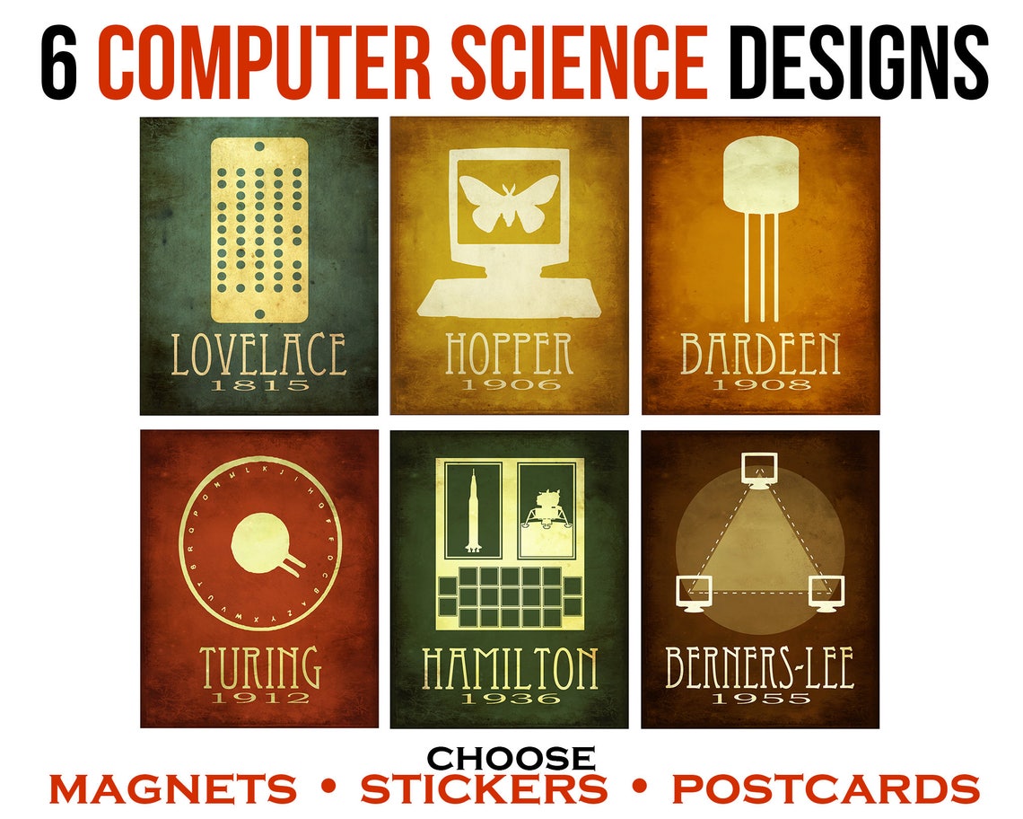 Computer Science Stickers Computer Geek Postcards Laptop | Etsy
