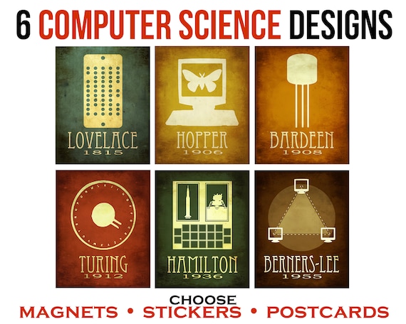 Computer Science Stickers Computer Geek Postcards Laptop | Etsy