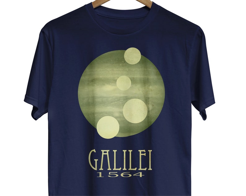 Galileo Galilei Jupiter Astronomy T-shirt, Science Gift - Etsy
