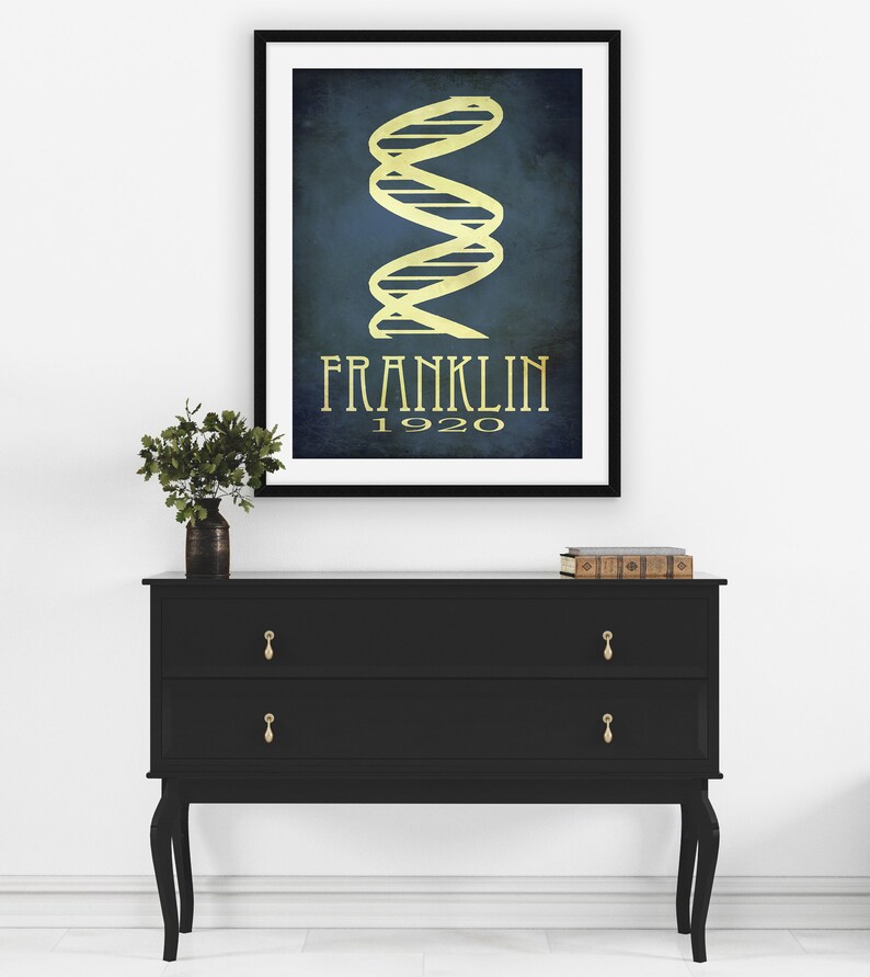Rosalind Franklin Chemistry Art Print DNA Science Poster for - Etsy