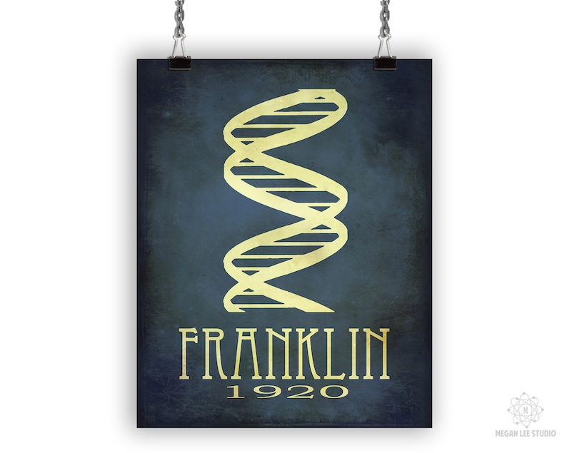 Rosalind Franklin Chemistry Art Print DNA Science Poster for - Etsy