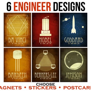 Vinyl Stickers, Engineer Gift, Laptop Stickers, Science Postcards ...