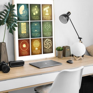 Famous Mathematicians Art Print, Science Classroom Decor - Etsy