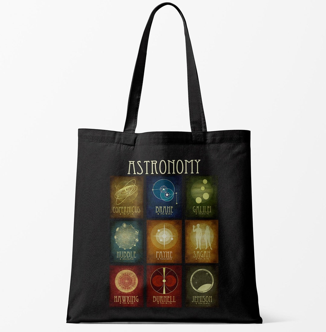 Astronomy Tote Bag, Reusable Cotton Shoulder Bag, Gift for Astronomy ...