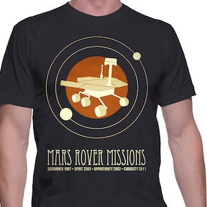 Mars Rover Missions Shirt Outer Space T-shirt Astronomy | Etsy