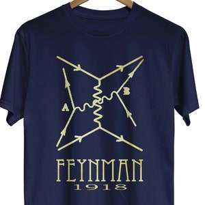 Physic Shirt Richard Feynman Diagram Tshirt Math Gift Science Shirt ...