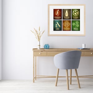 Microbiology Art Print - Famous Microbiologist Gift - Science Lab Decor ...