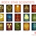 Science Postcard Set, Sticker Pack or Fridge Magnets, Science Cards ...