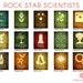 Science Postcard Set, Sticker Pack or Fridge Magnets, Science Cards ...
