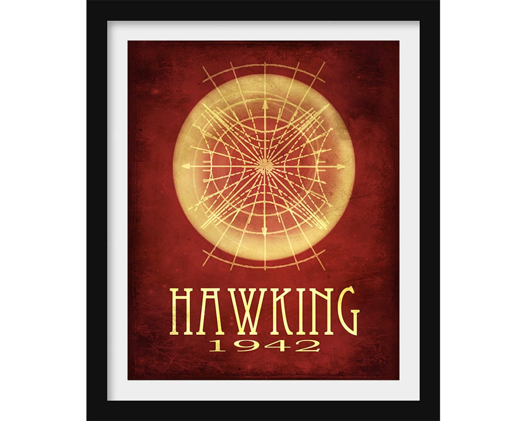 Stephen Hawking Astronomy Art Print, Science Decor for Classroom or ...
