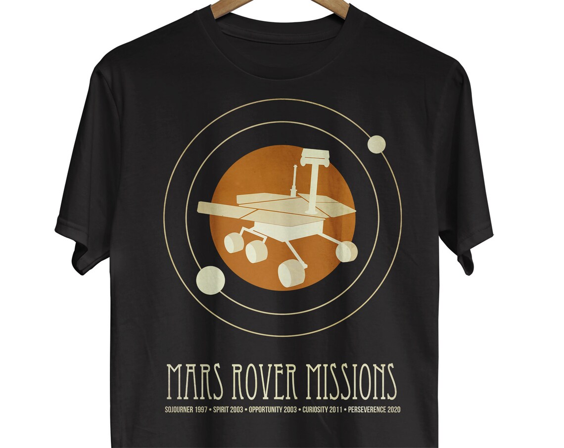 Mars Rover Missions Shirt Outer Space T-shirt Astronomy - Etsy