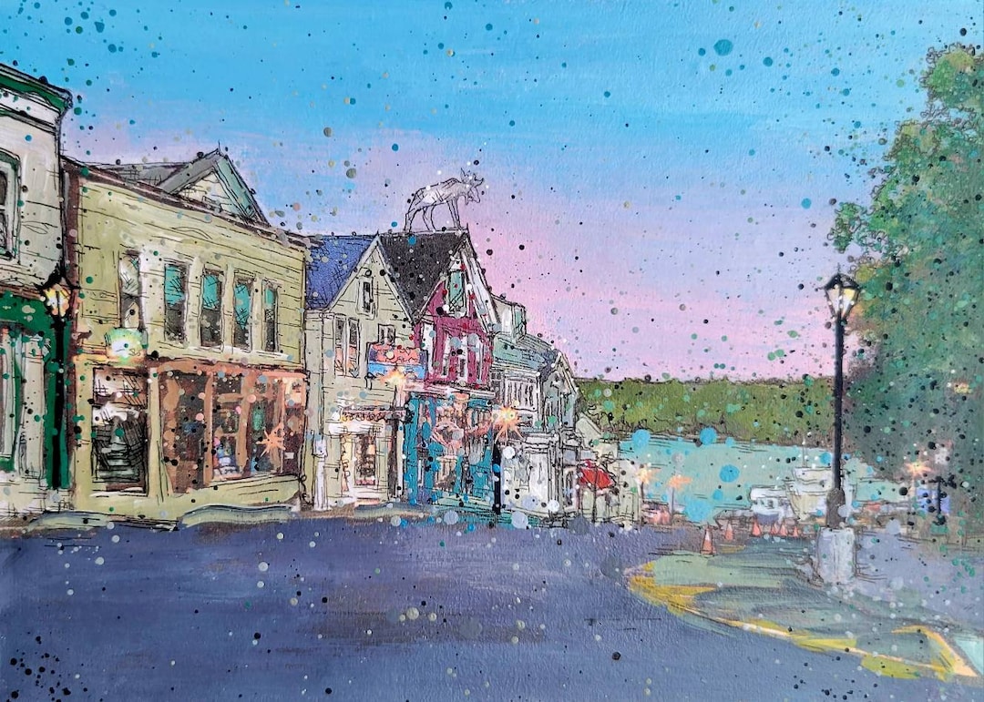 Bar Harbor Summer on Main Street Nature Acadia National Park Maine ...