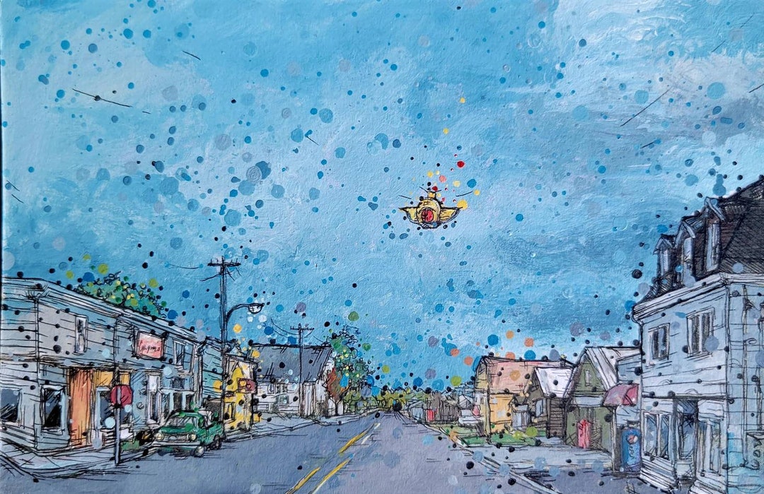 One Stoplight Town Ashland Maine Limited Matted Giclee Print - Etsy