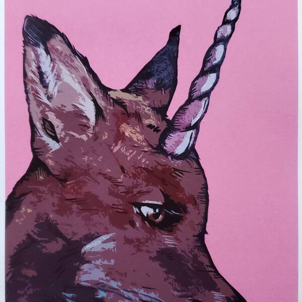 Unicorn Fox - Etsy