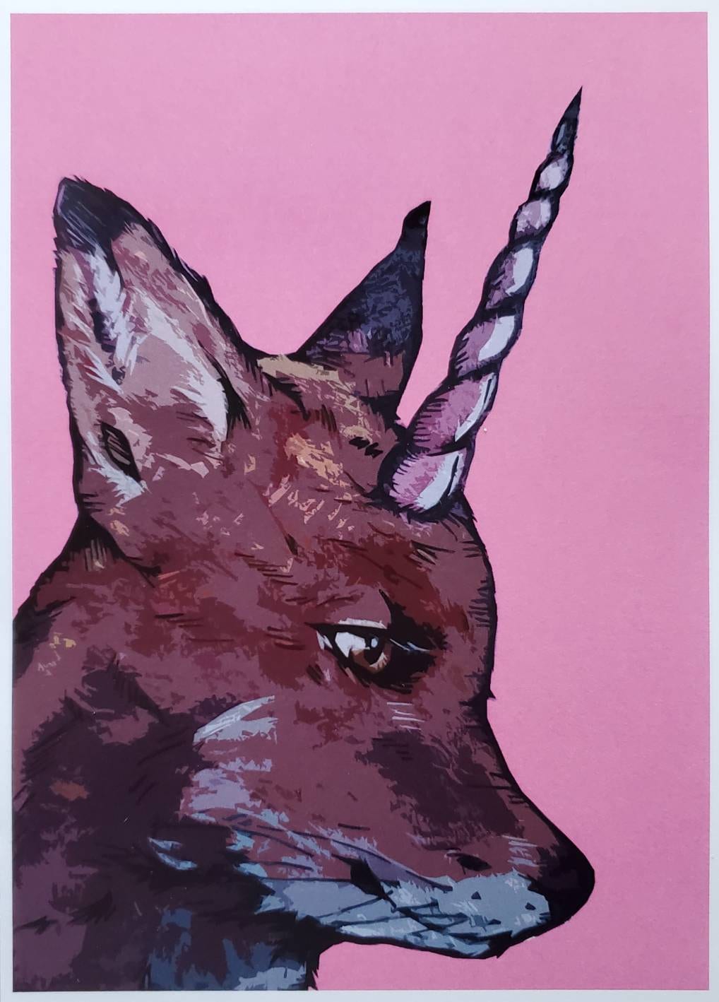 Fox Unicorn Limited Matted Giclee Print | Etsy