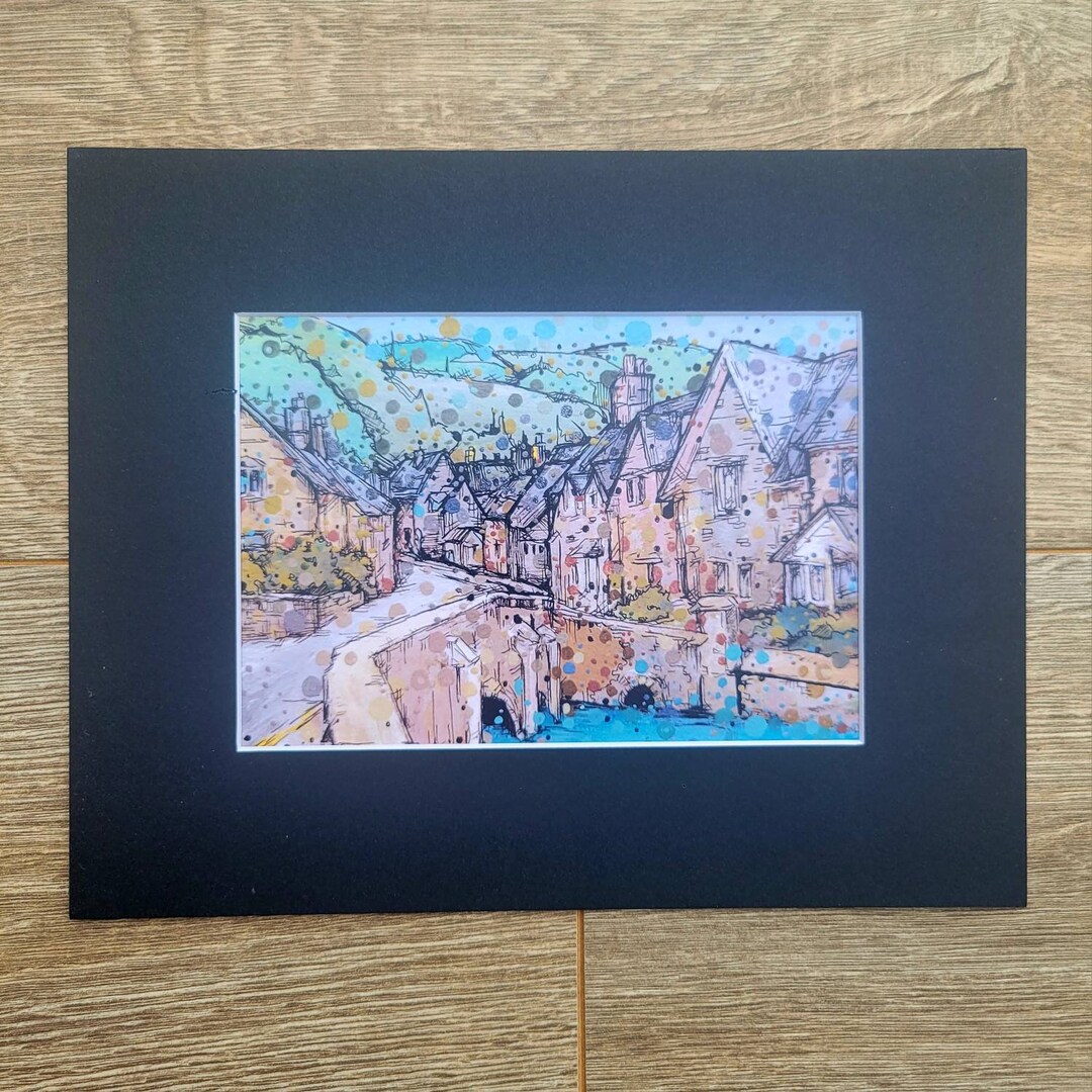 Castle Combe Cotswolds England Nature Landscape Limited Matted Print - Etsy