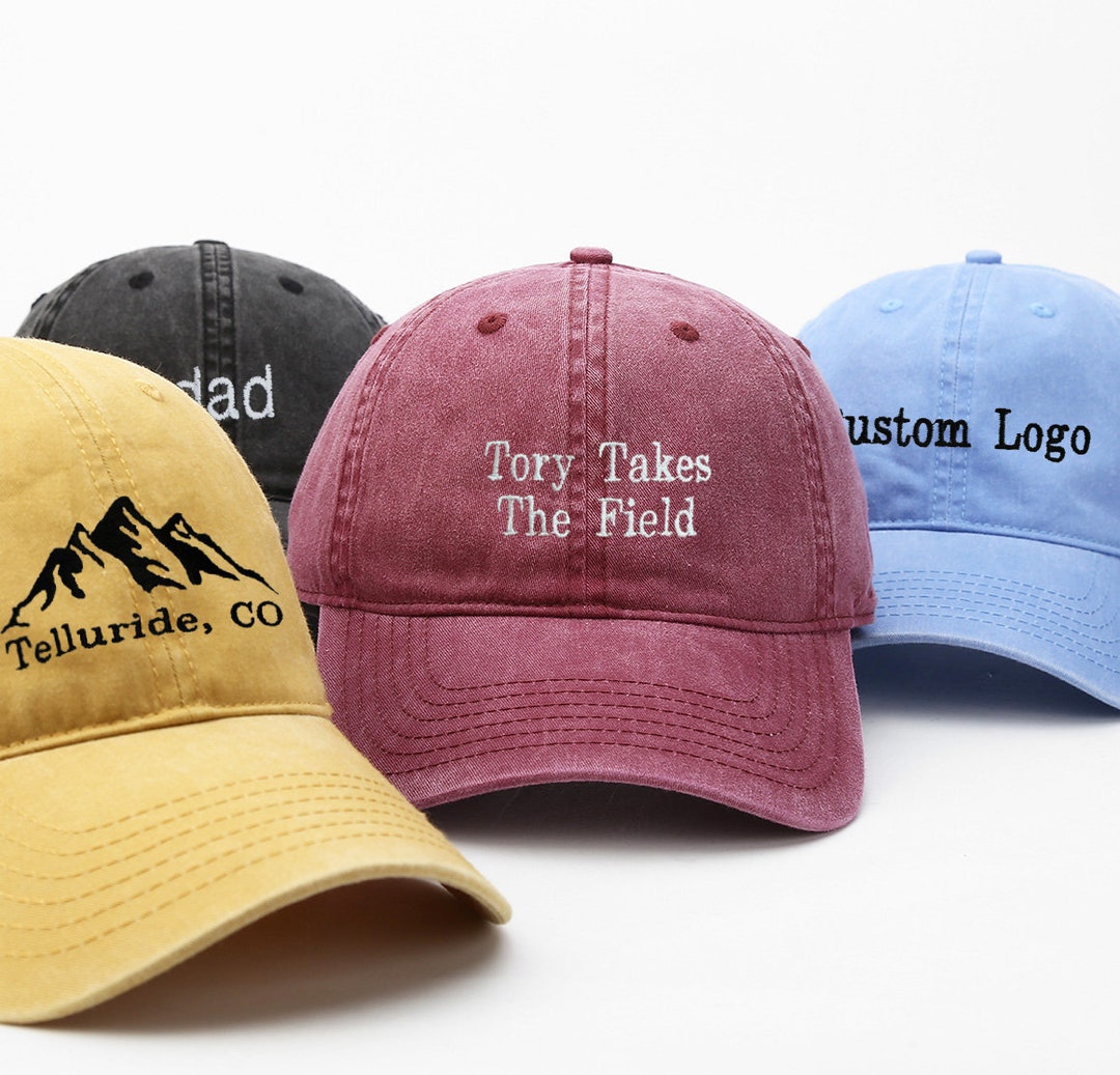 Embroidered Cap With Name and Logo,personalized Bridesmaid Cap With ...