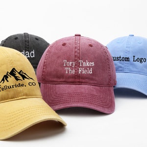 Embroidered Cap With Name and Logo, Personalized Bridesmaid Cap With ...