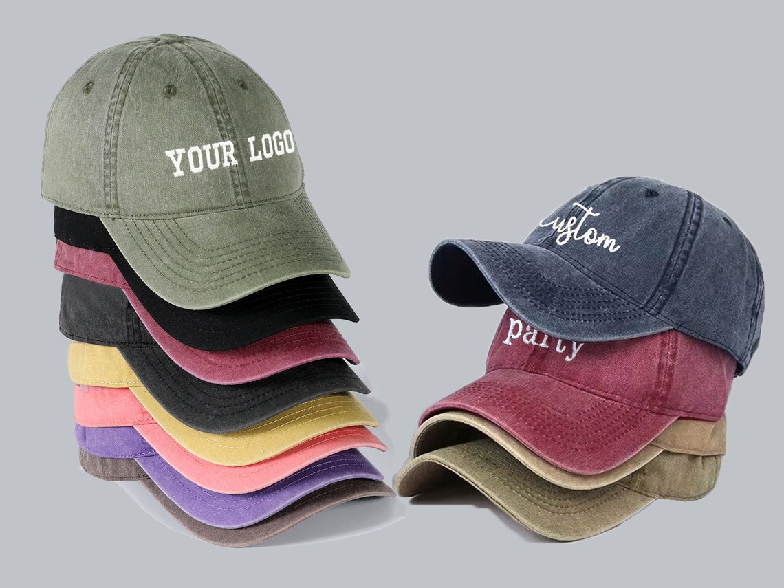 Add Name or Text to Back or Side of Baseball Cap Back of Hat Embroidery ...