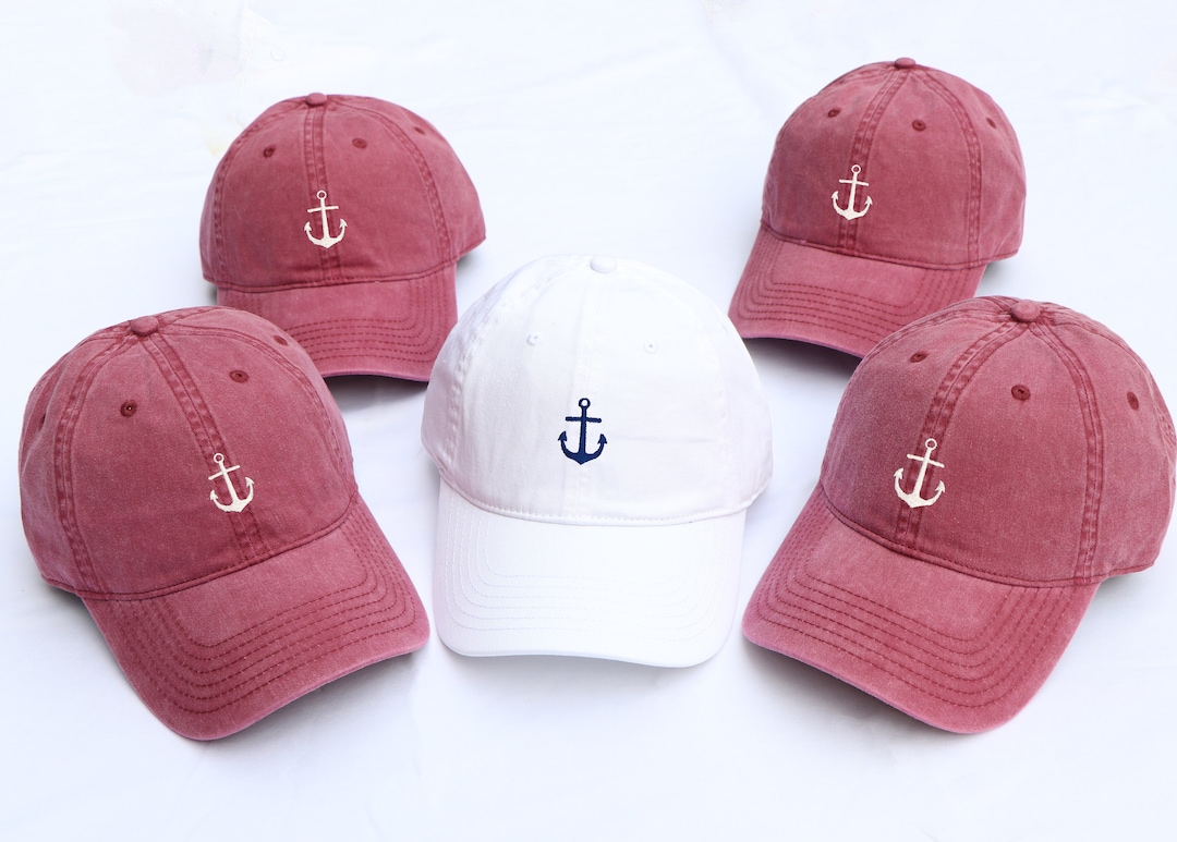 Anchor Baseball Cap, Captain Anchor, Sailing Boat, Dad Hat, Boyfriend ...